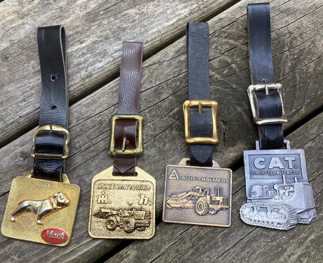Vintage Antique Pocket Watch Fobs Mack Trucks Allis Chalmers ...