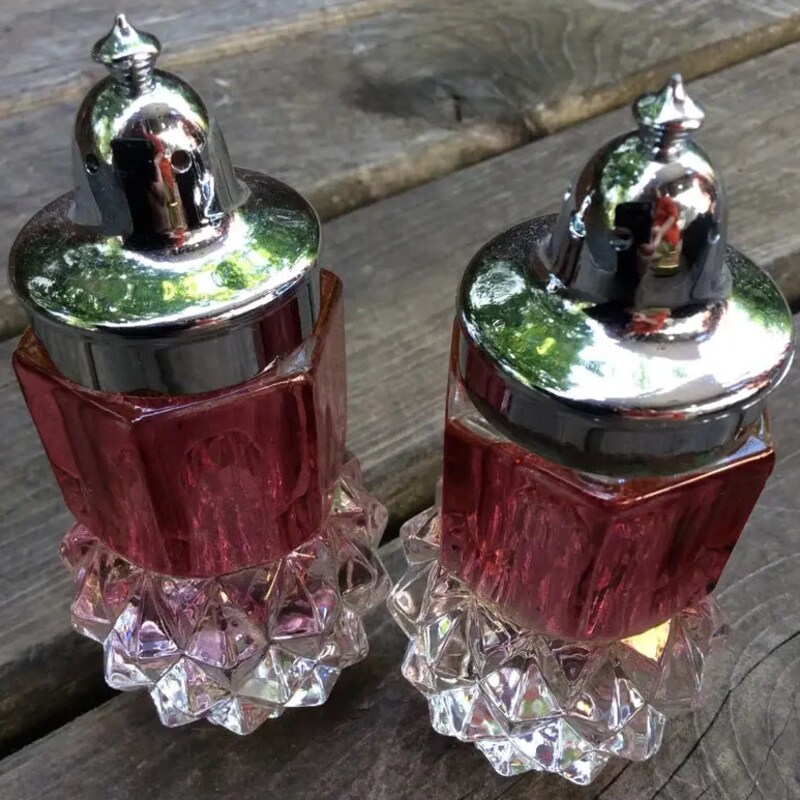 Red Top Salt Pepper - Etsy