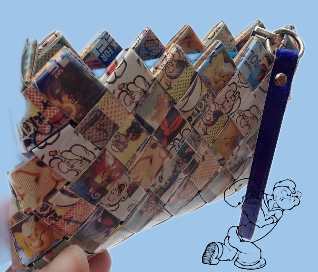 Vintage Candy Gum Wrapper Zipped Wallet Clutch, Vintage Cartoon Comic ...