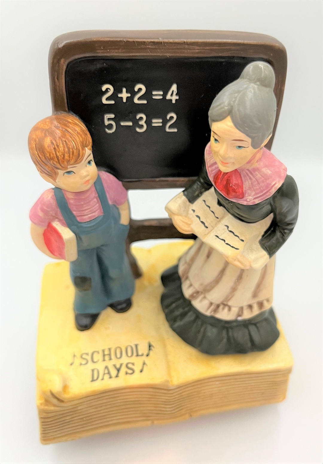 Albert Price "school Days" Musical Figurine, 1974 Vintage Teacher Gift ...