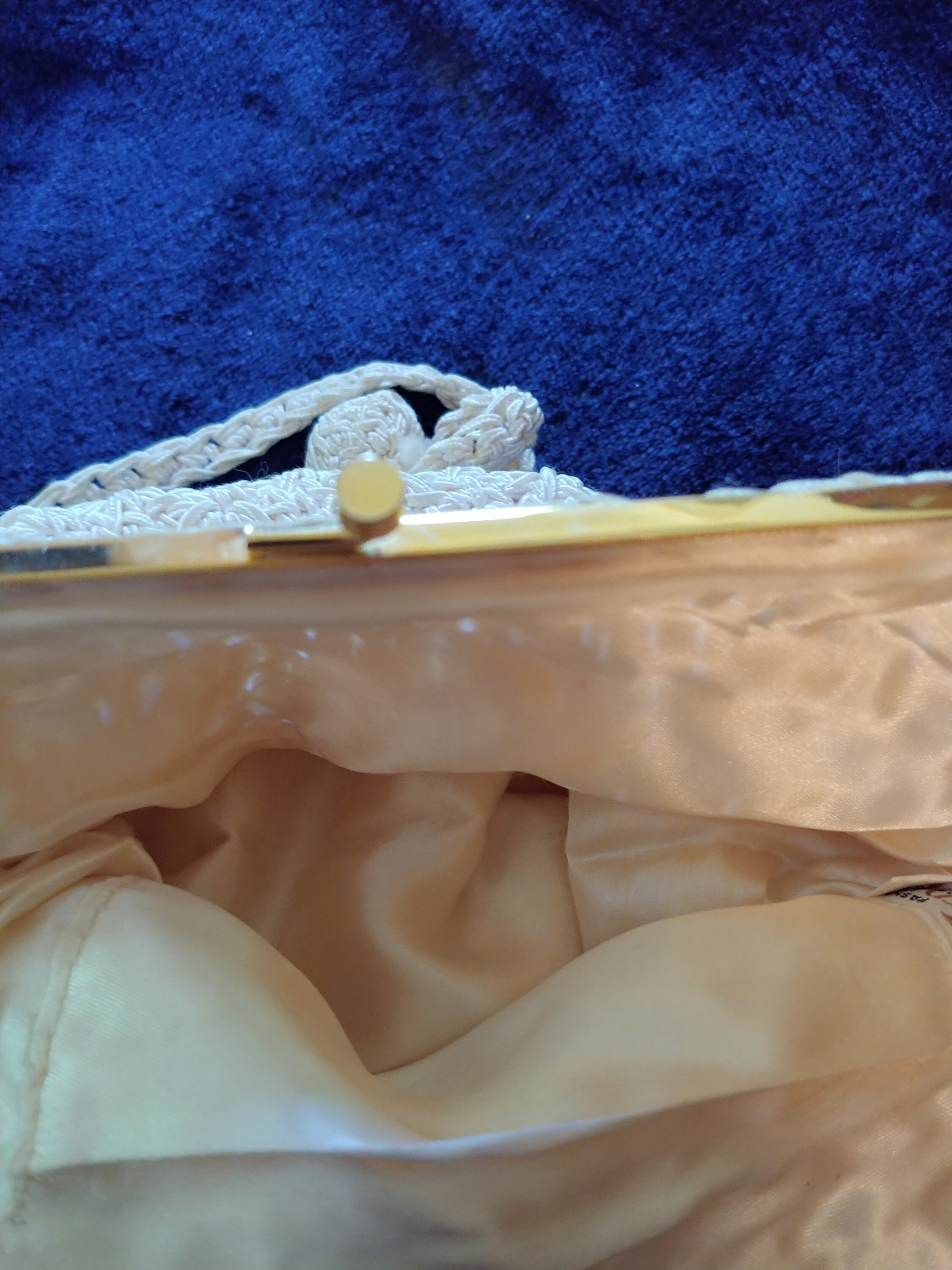 ADG Crochet Evening Convertible Shoulder Bag off White Handbag Everyday ...