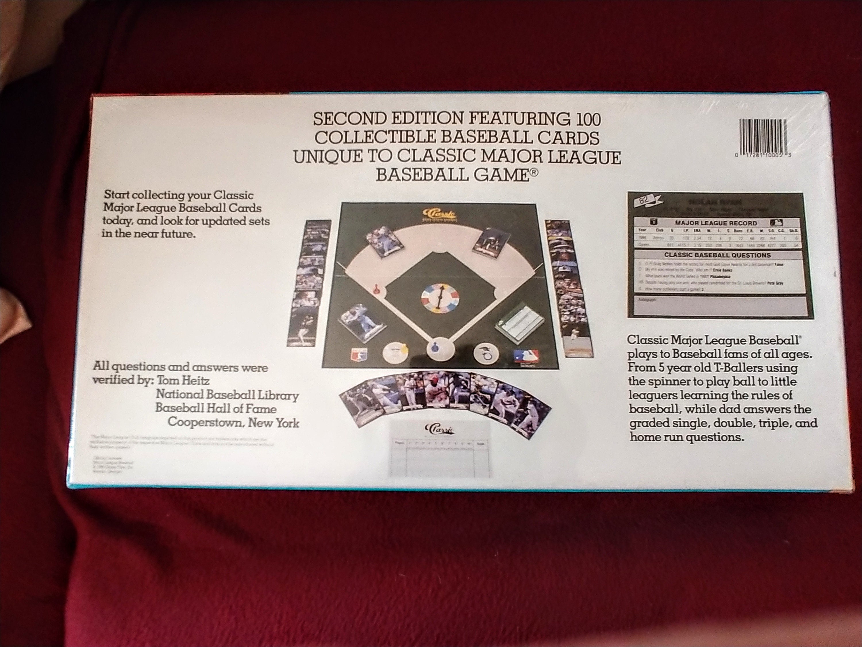 New MLB Cards Classic Major League Board Game New Factory Sealed 1989 ...