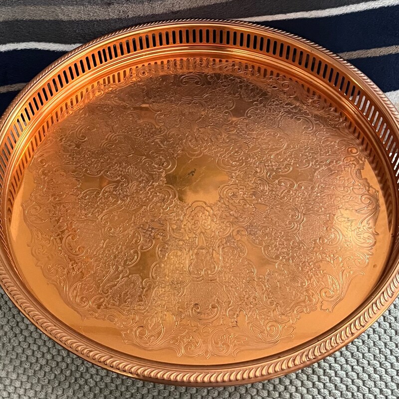 Large Copper Tray - Etsy