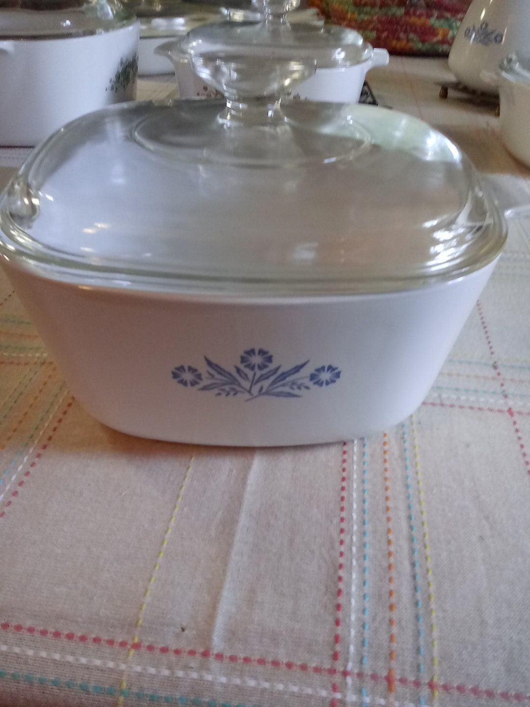 Holiday Dining Corning Ware 2 1/2 Qt Baking Casserole Cornflower Blue ...