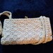 ADG Crochet Evening Convertible Shoulder Bag off White Handbag - Etsy