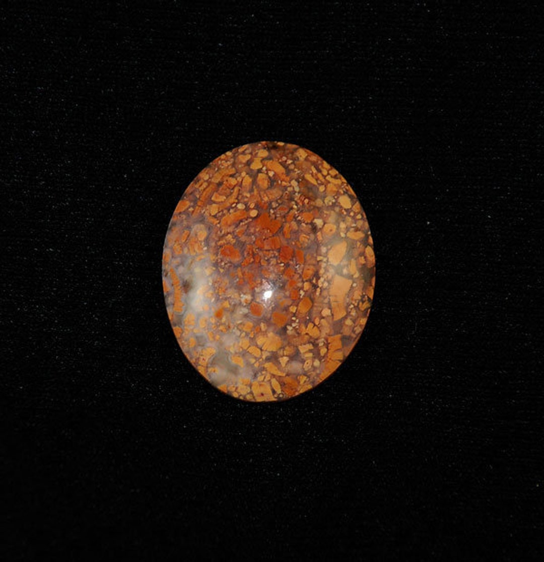 Confetti Agate Oval Artisan Designer Cabochon - Etsy