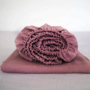 Blush Pink Cotton Sheet Blush Pink Cotton Bedding Set Pure - Etsy