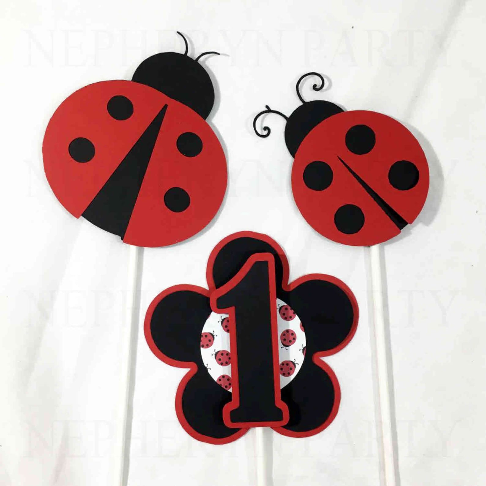 Ladybug First Birthday SVG Cutting Files for Silhouette and - Etsy