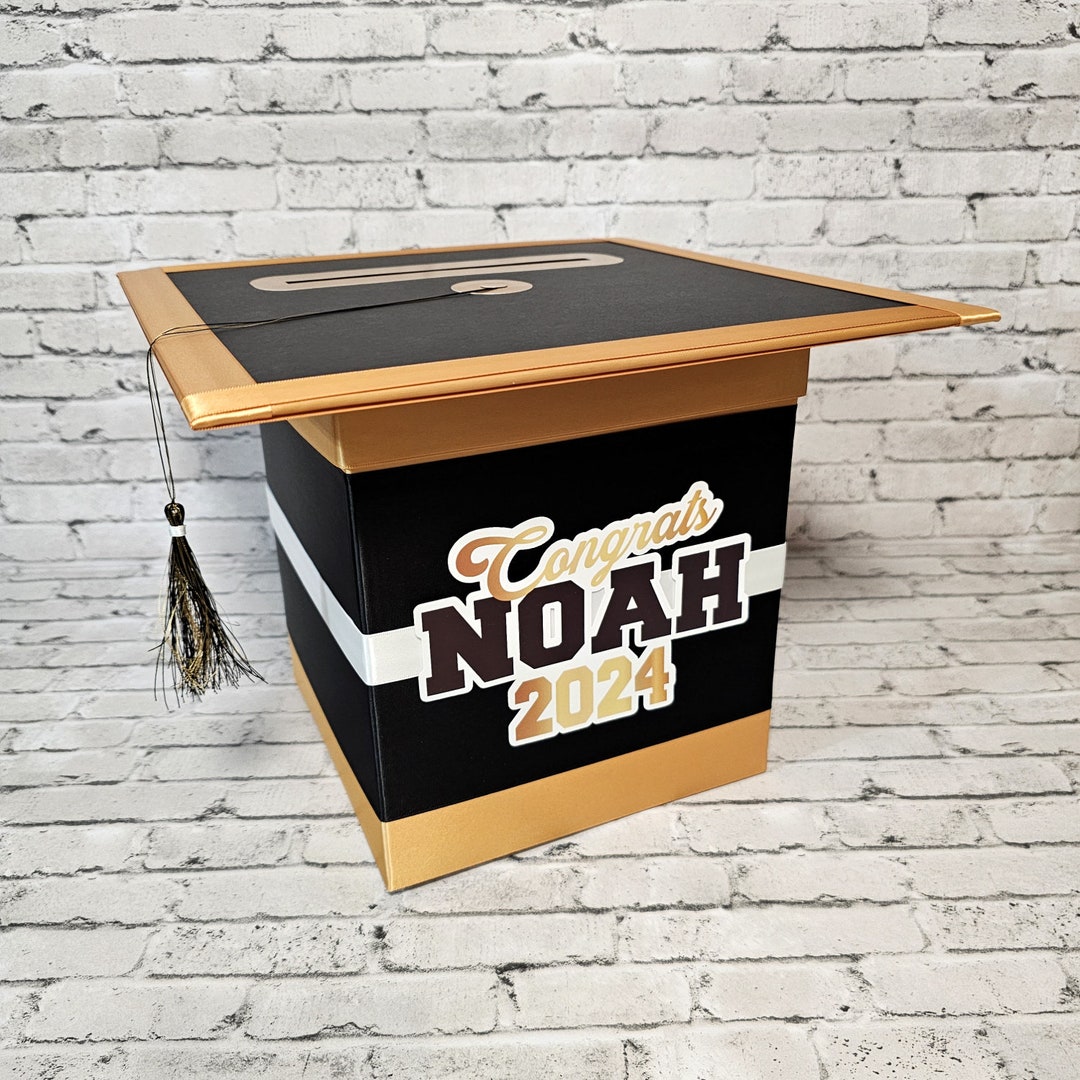 Graduation Party Card Box for Any Year, 8x8 Style 3 - Etsy