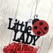 Red, Black, and White Little Lady Ladybug Party Cake Topper - Etsy