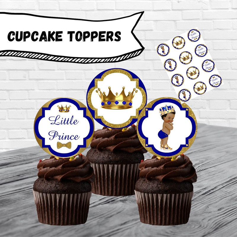 Prince Cupcake Toppers - Etsy