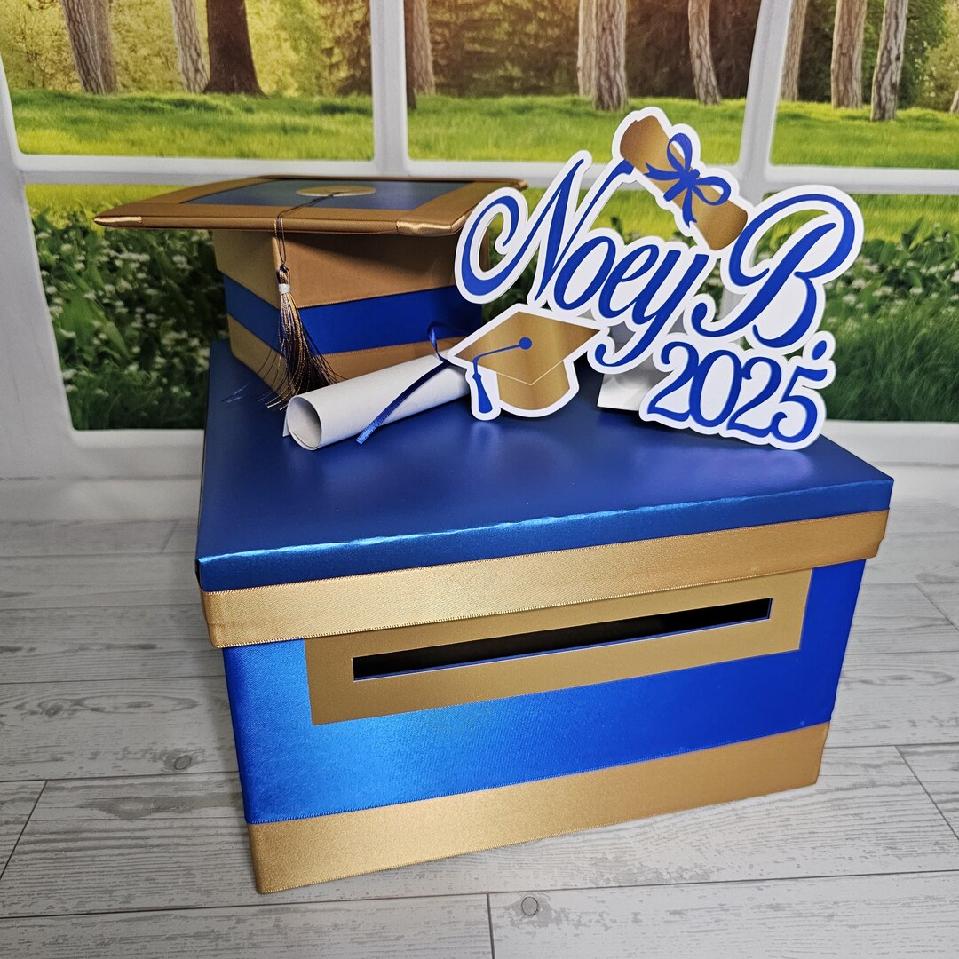 Handcrafted Personalized Graduation Party Card Box With Any Year - Etsy