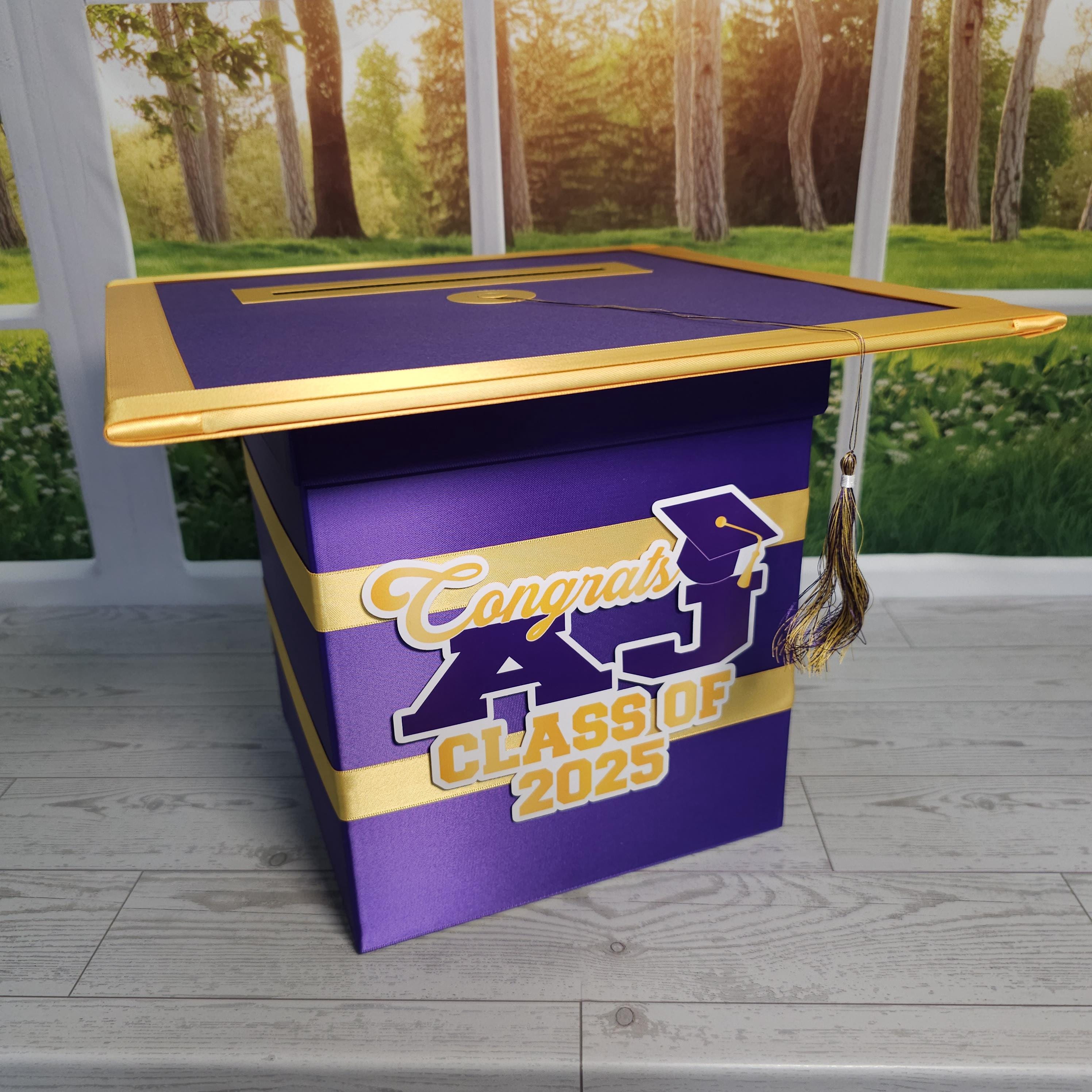 Handcrafted Custom Graduation Party Card Box for Any Year, Style 2 - Etsy