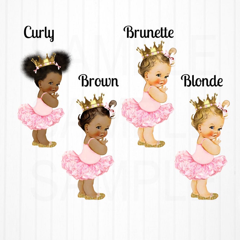 Pink and Gold Little Princess Centerpiece Toppers - Etsy