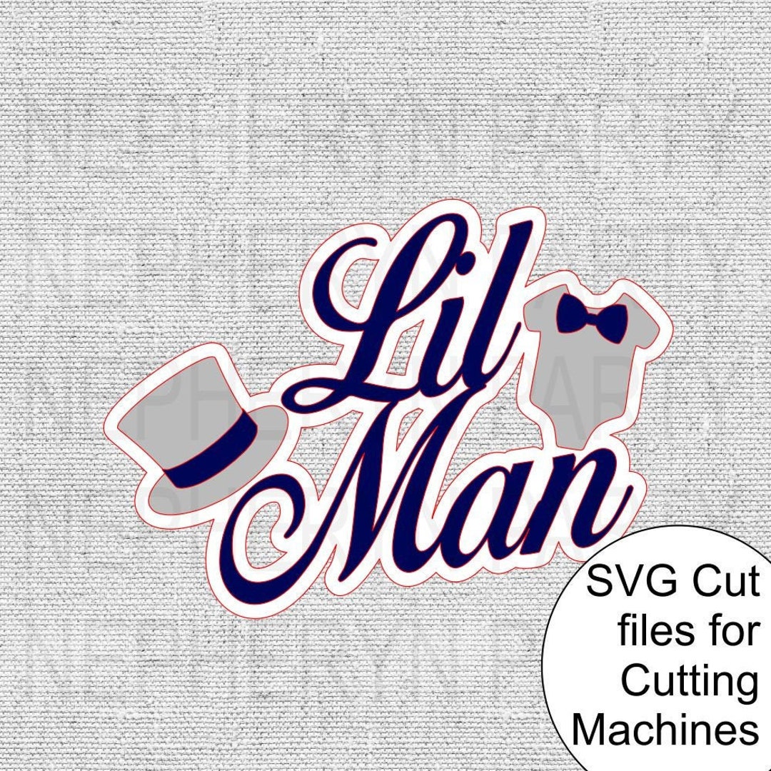 Lil' Man, Script SVG Cutting Files for Silhouette and Cricut - Etsy
