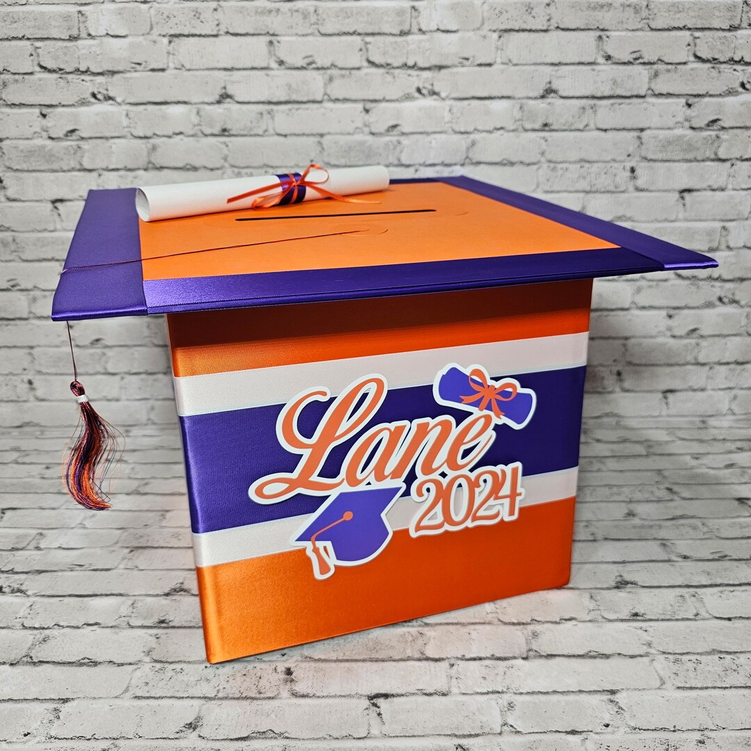 Graduation Party Card Box, Choose Your Colors, 10x10x10 - Etsy