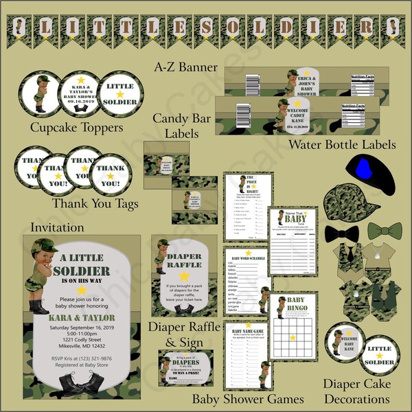 Army Baby Shower - Etsy