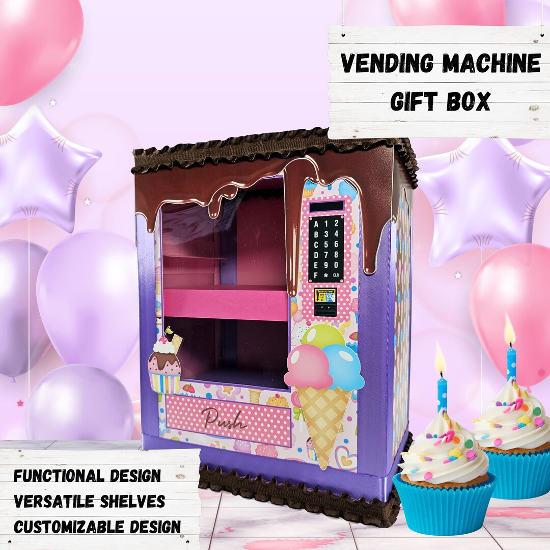 Sweets and Treats Vending Machine Multi-use Gift Box, Display Box, or ...