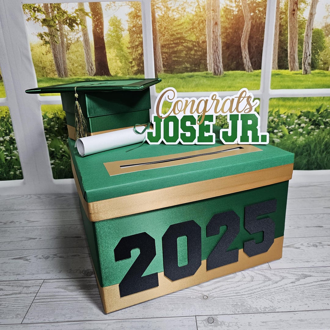 Custom Graduation Party Card Box Envelope Holder - Etsy