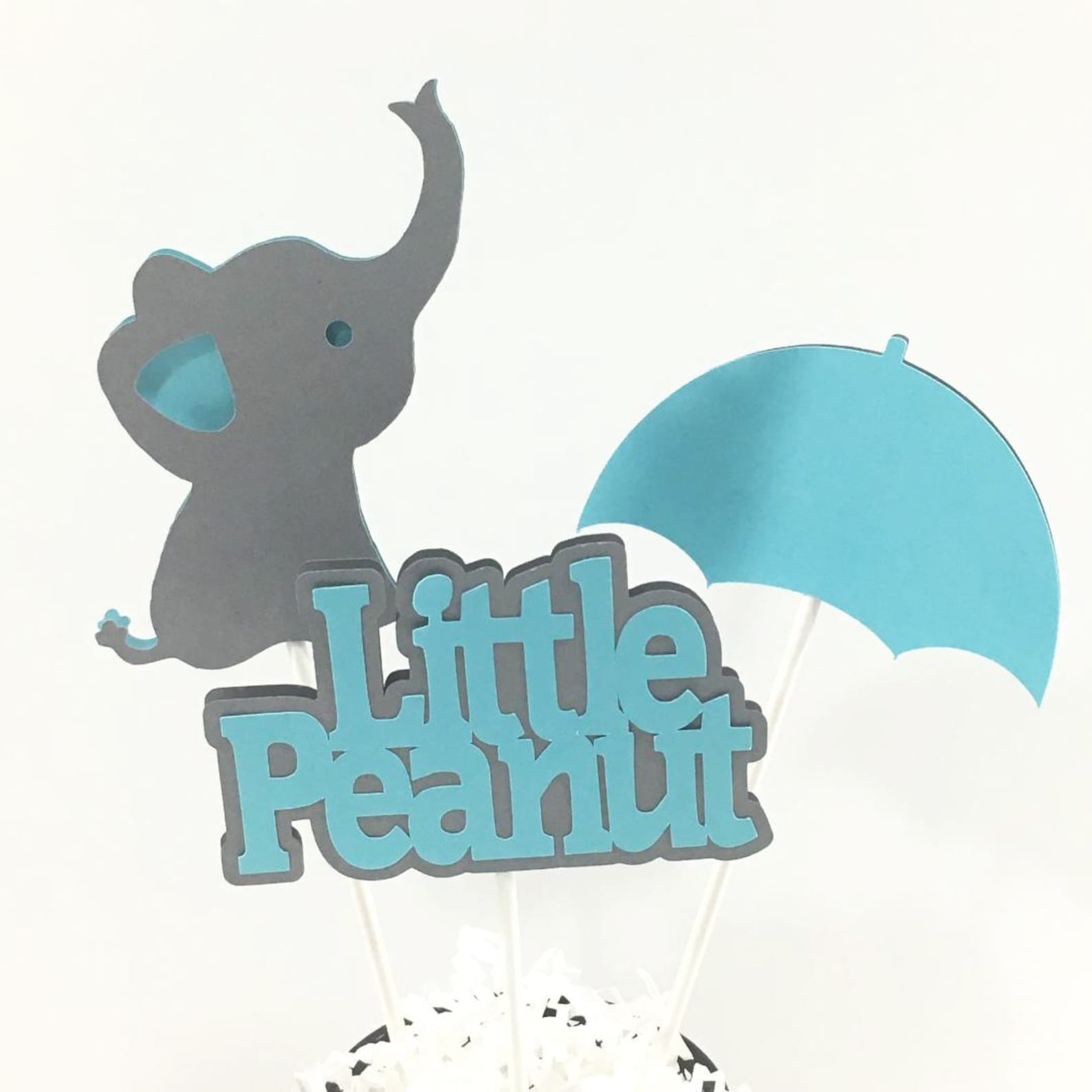 Little Peanut Centerpiece Sticks or Cake Toppers With Elephant - Etsy