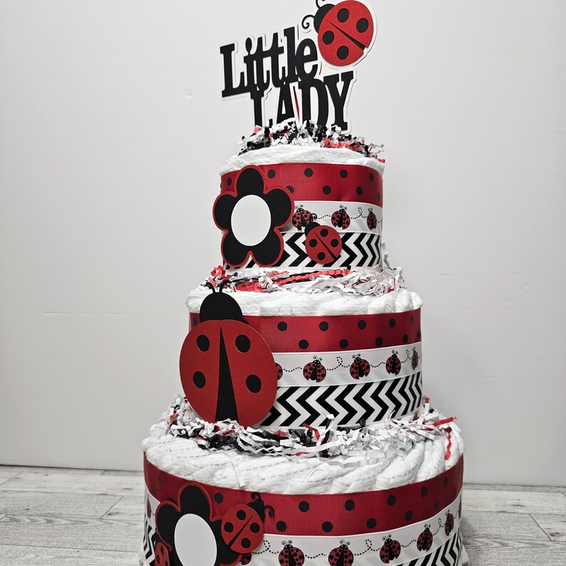 Little Ladybug Baby Shower Diaper Cake Centerpiece - Etsy