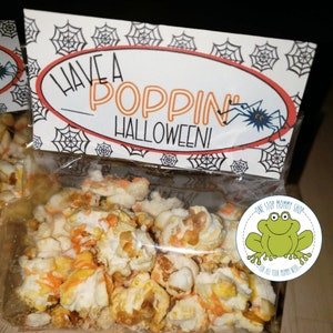 Spider Have A Poppin Halloween Printable Bag Topper, Print @ Home ...