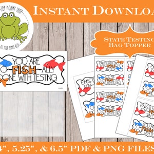 O-FISH-ALLY Done With Testing Bag Topper Printable Print at Home ...