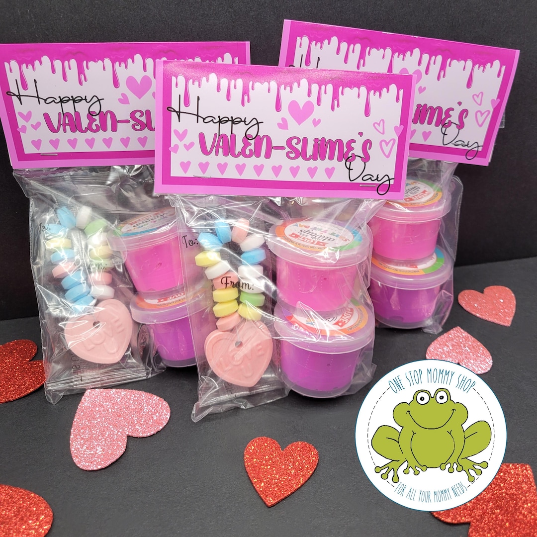 Valentine's Day Slime Bag Topper: Happy Valen-slimes Day Printable (PDF ...