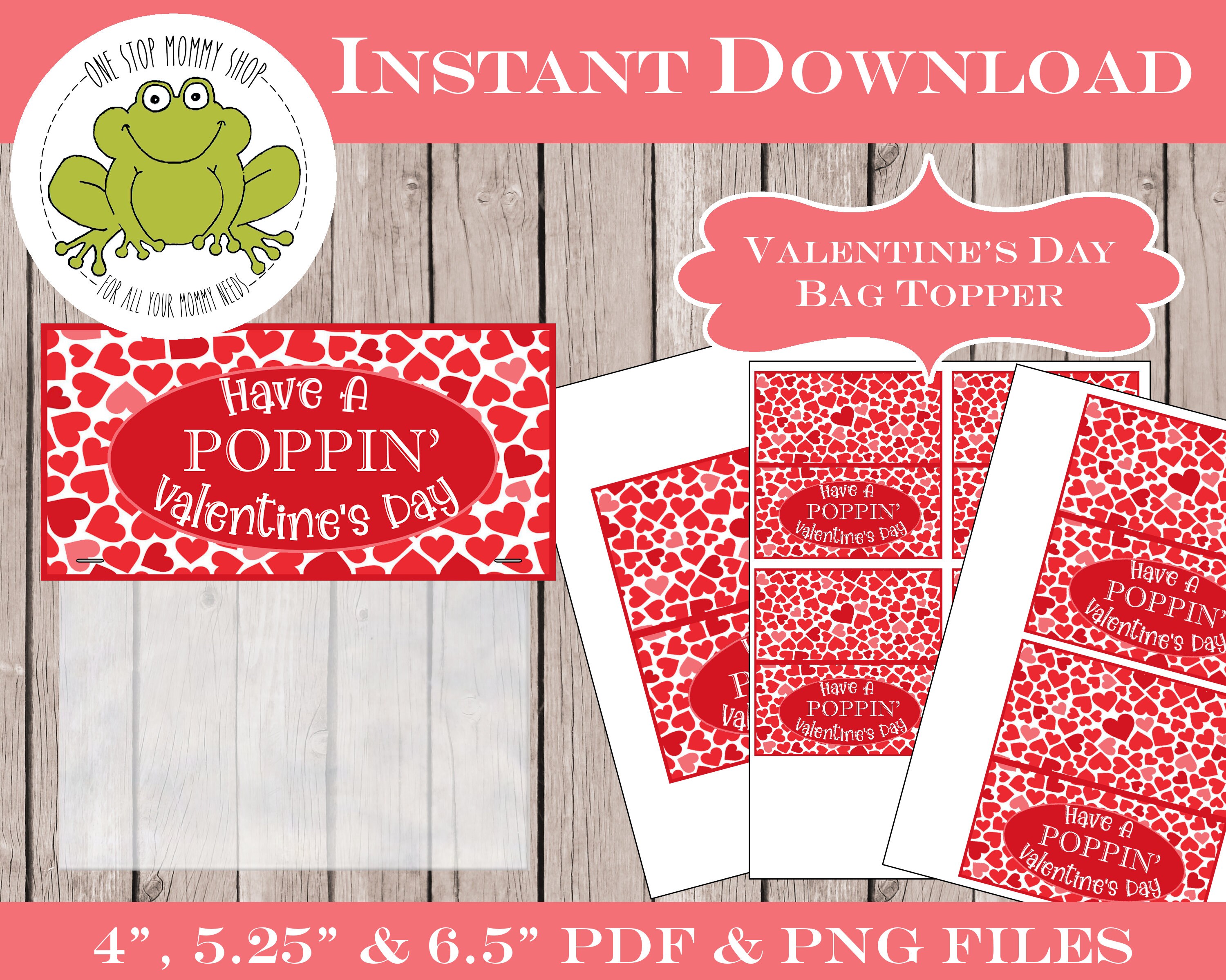 Have A Poppin' Valentine's Day Printable Bag Topper, Print at Home ...