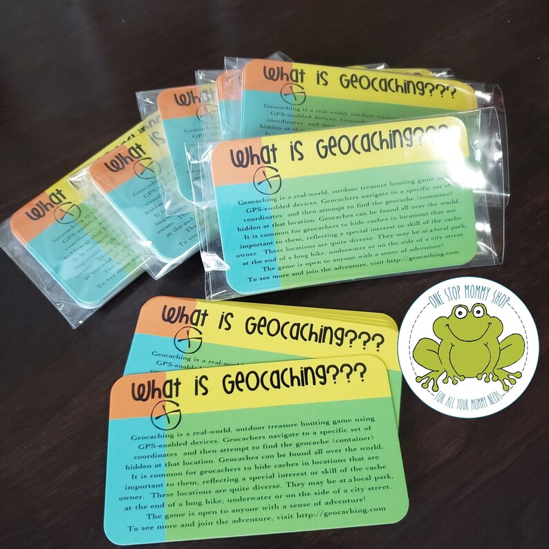 Geocaching Muggle Information Cards: Beginner's Guide, Geoswag, FTF ...