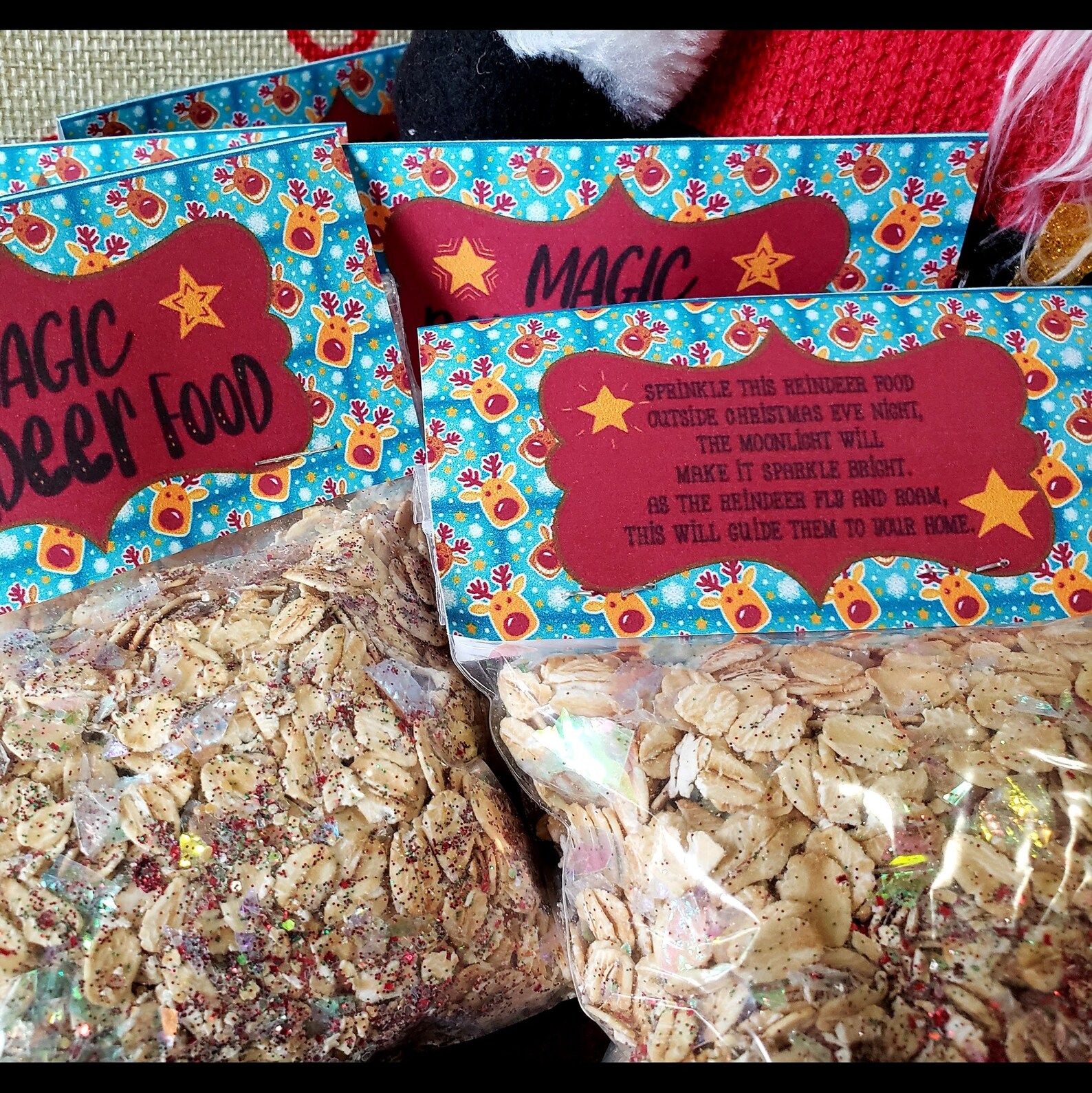 Magic Reindeer Food Christmas Printable Bag Topper Print at - Etsy