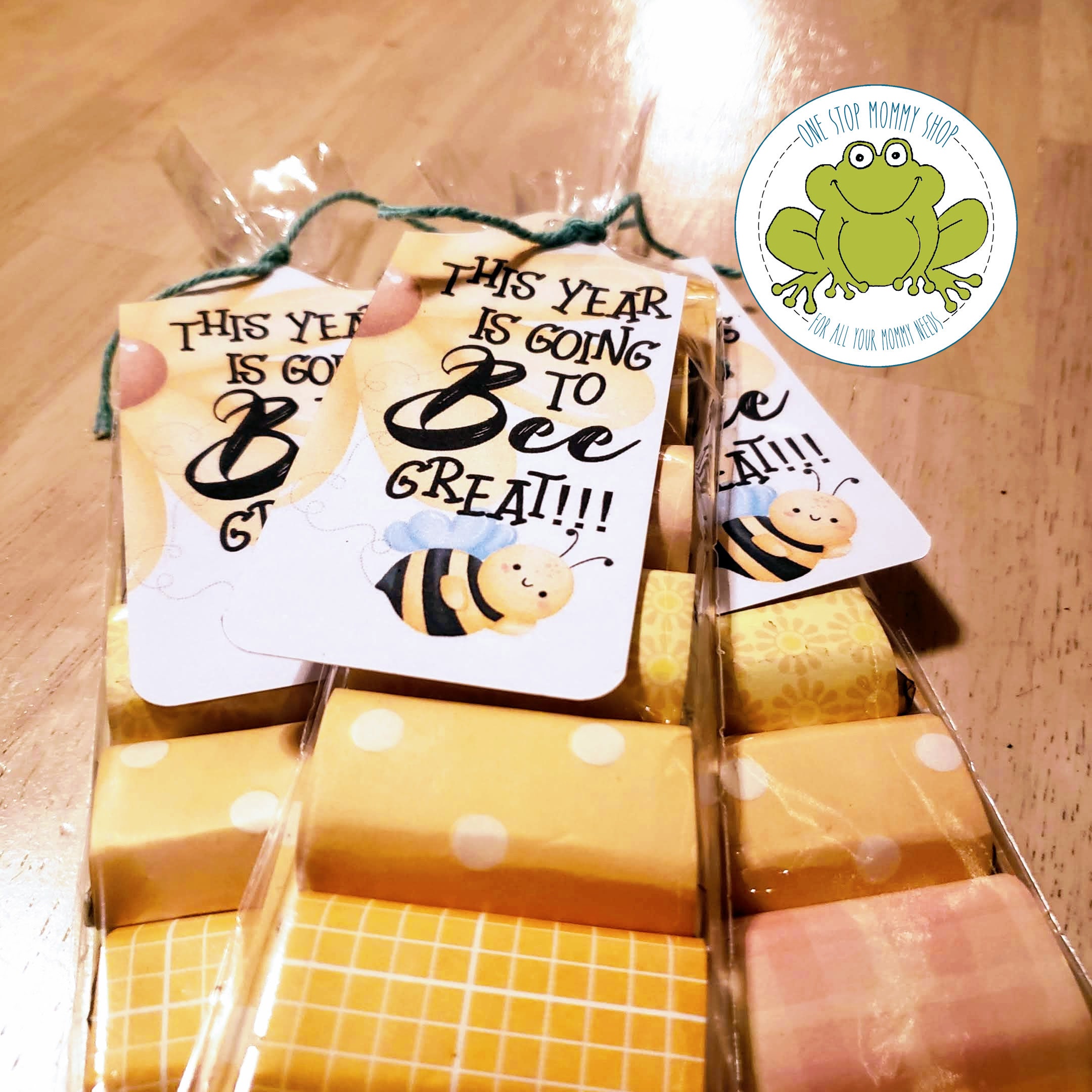 Bee Gift Tag Printable: Back to School Favor Tags (PDF & PNG Download ...