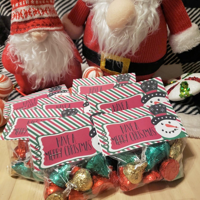 Have a Merry Christmas Printable Goody Bag Topper Print at - Etsy