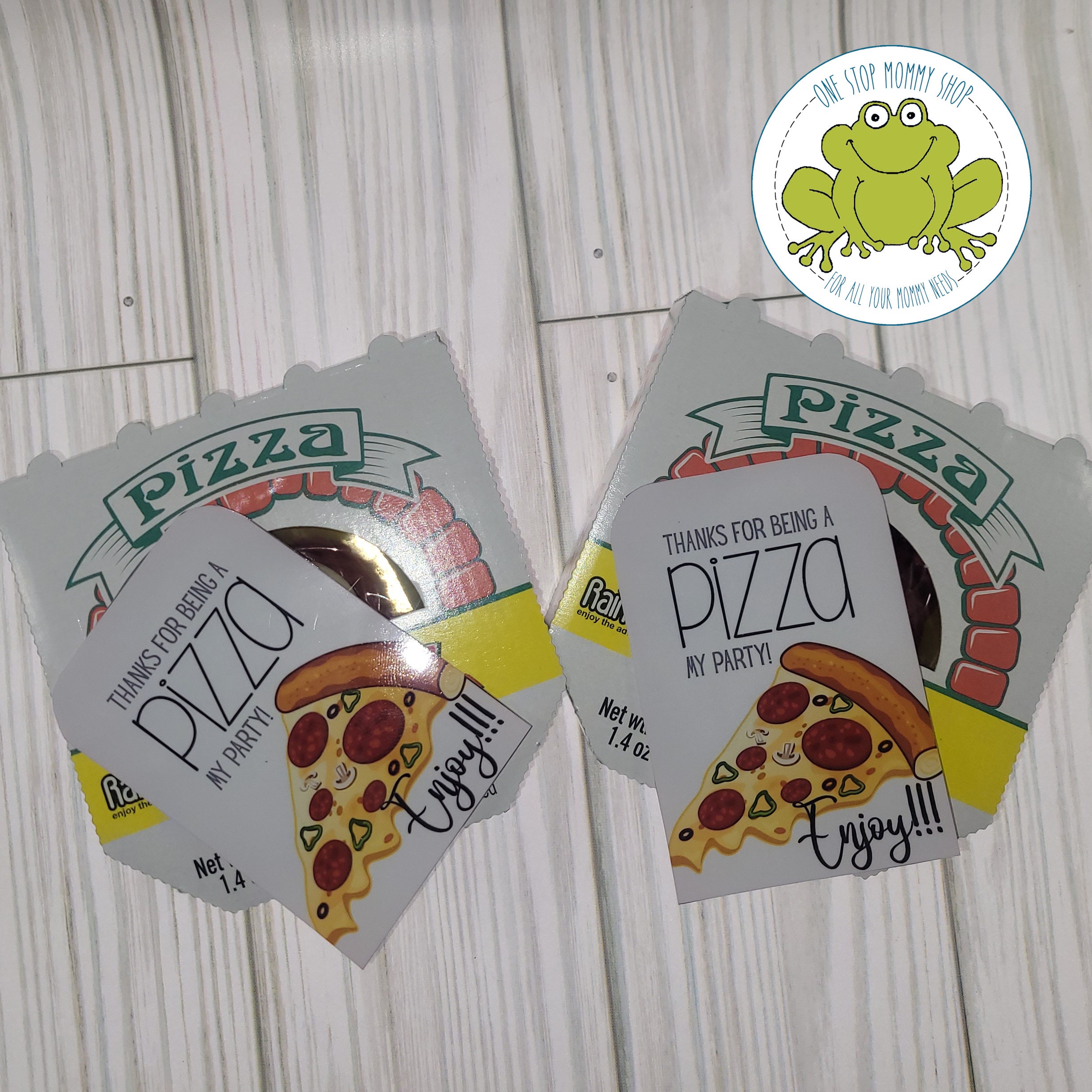 Pizza Party Favor Tags: Printable Birthday Classroom Goody Bag (PDF ...