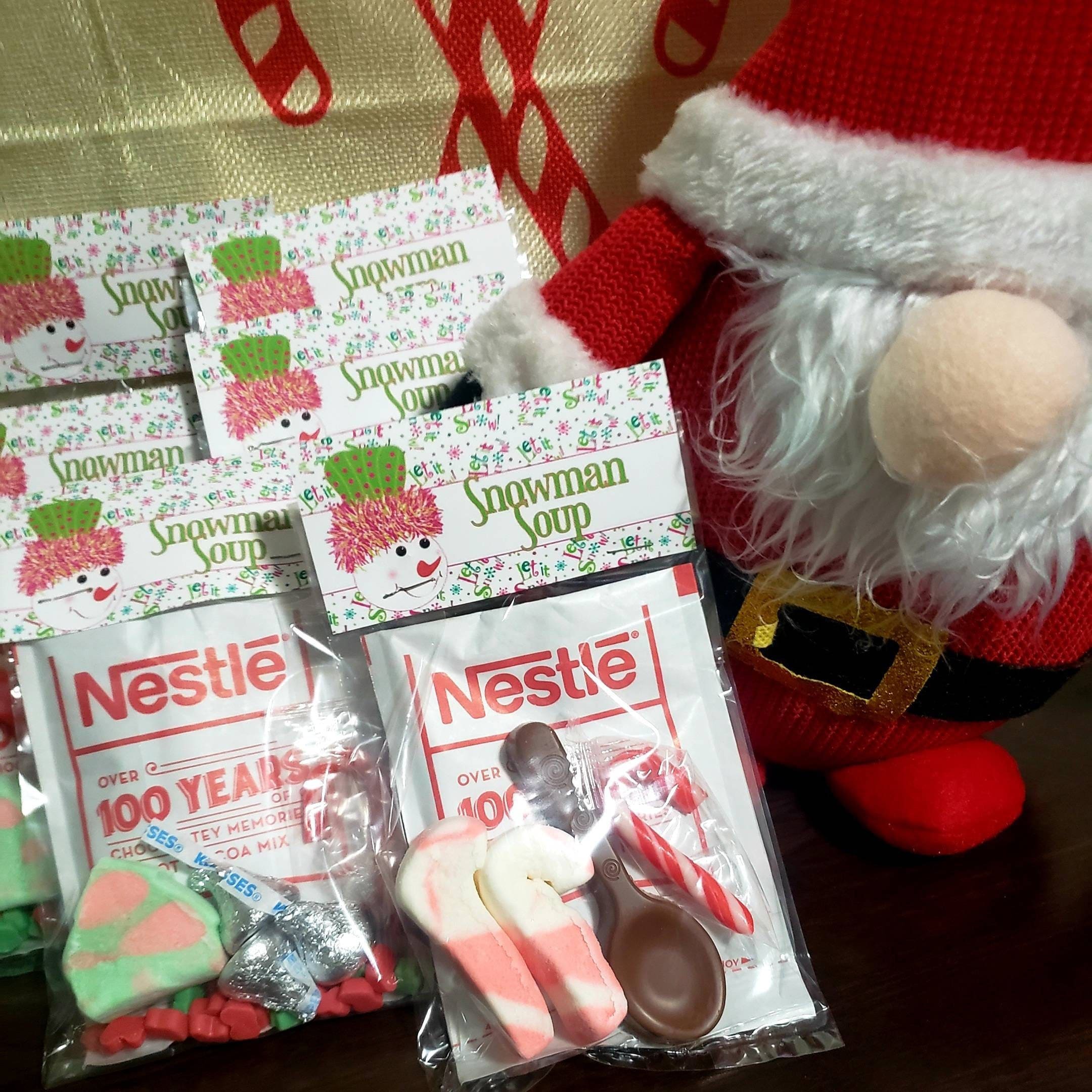 Snowman Soup Printable Bag Topper Print Home Christmas Party Class ...