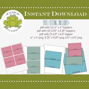 Make Your Own Play Dough Birthday Cake Printable Bag Topper - Print at ...