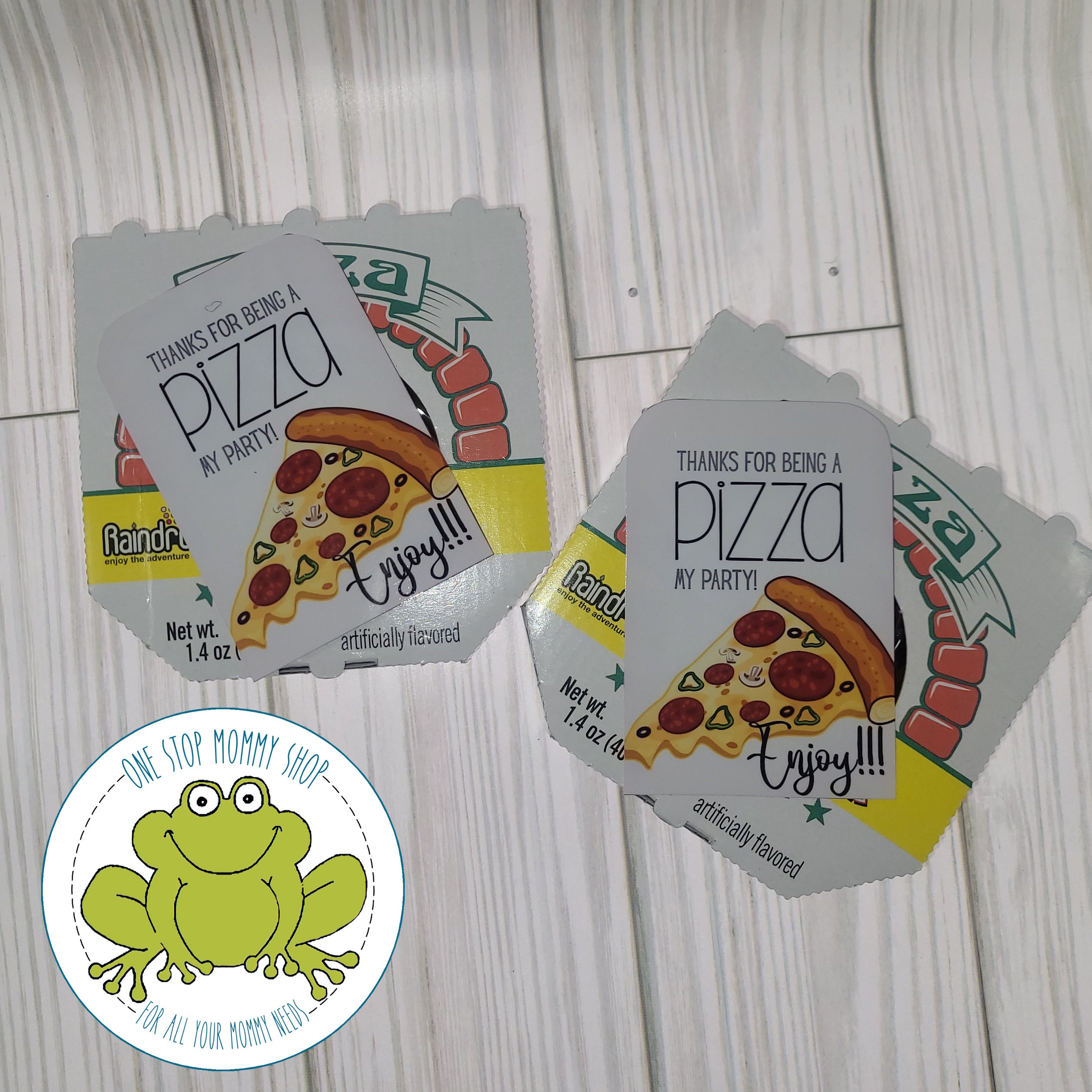 Pizza Party Favor Tags: Printable Birthday Classroom Goody Bag (PDF ...