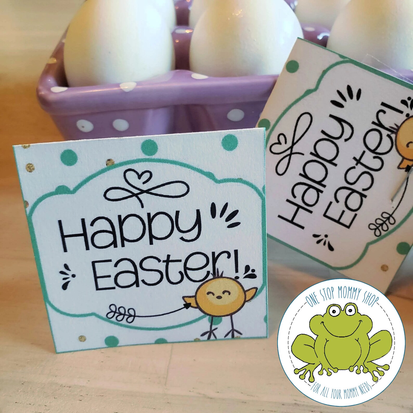 Happy Easter Chick Bag Topper Printable: Class Party Favor (PDF & PNG ...