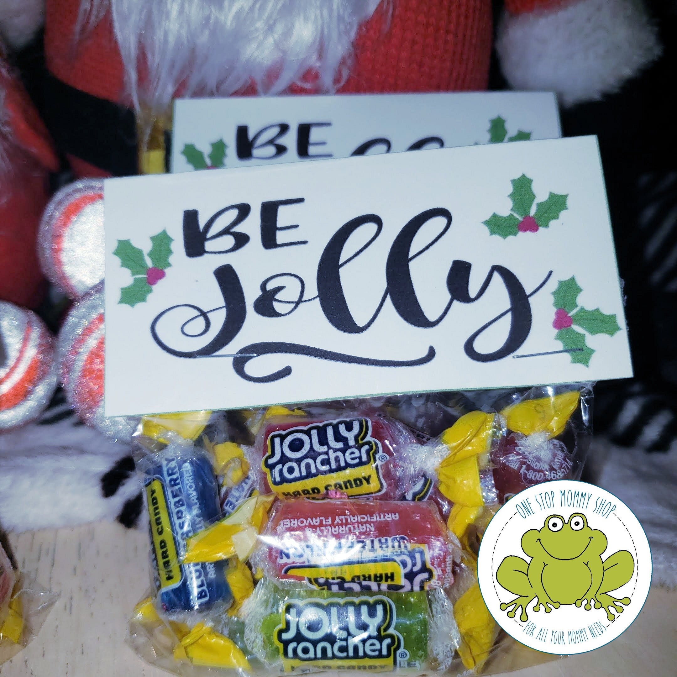 Be Jolly Christmas Printable Bag Topper, Print at Home, Classroom Party ...