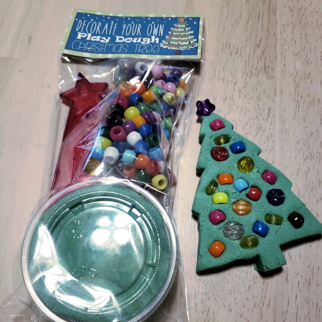 Decorate Your Own Play Dough Christmas Tree Printable Bag - Etsy