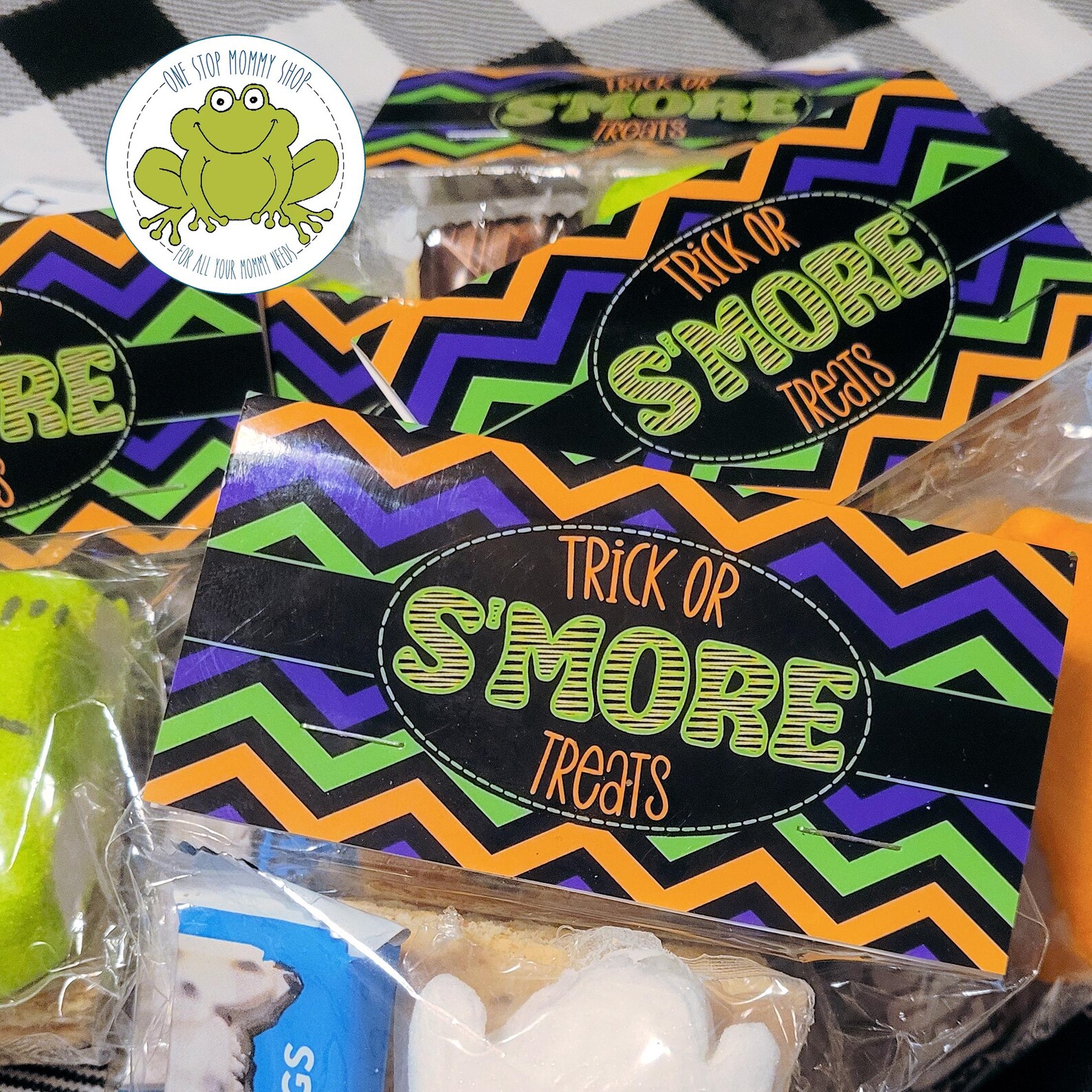 Halloween Bag Topper: Trick or S'more Treats Party Favor (PDF & PNG ...