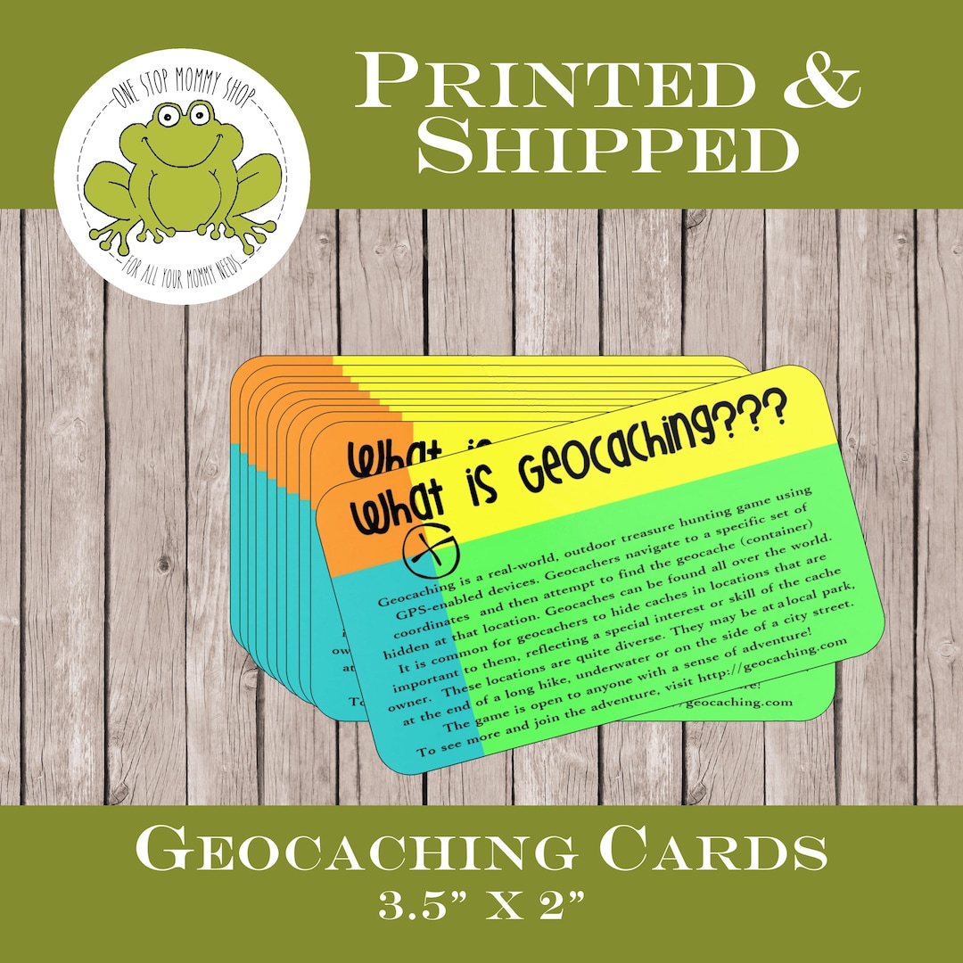 Geocaching Muggle Information Cards: Beginner's Guide, Geoswag, FTF ...