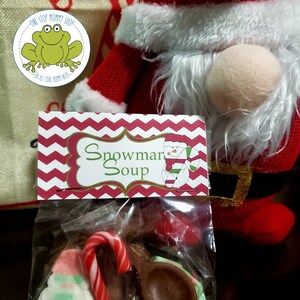 Snowman Soup Printable Bag Topper Print Home Christmas Party Class ...