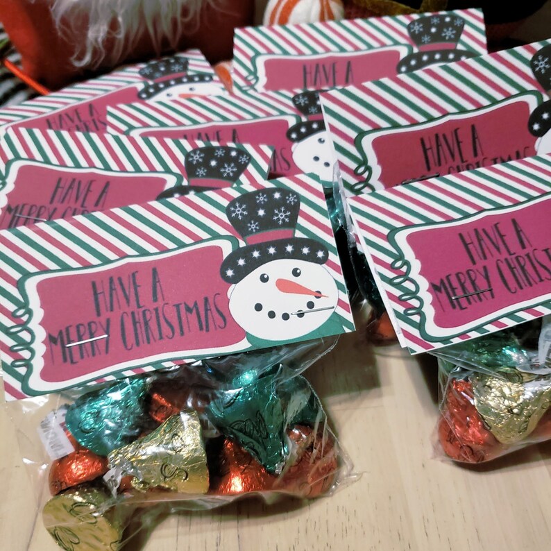 Have a Merry Christmas Printable Goody Bag Topper Print at - Etsy