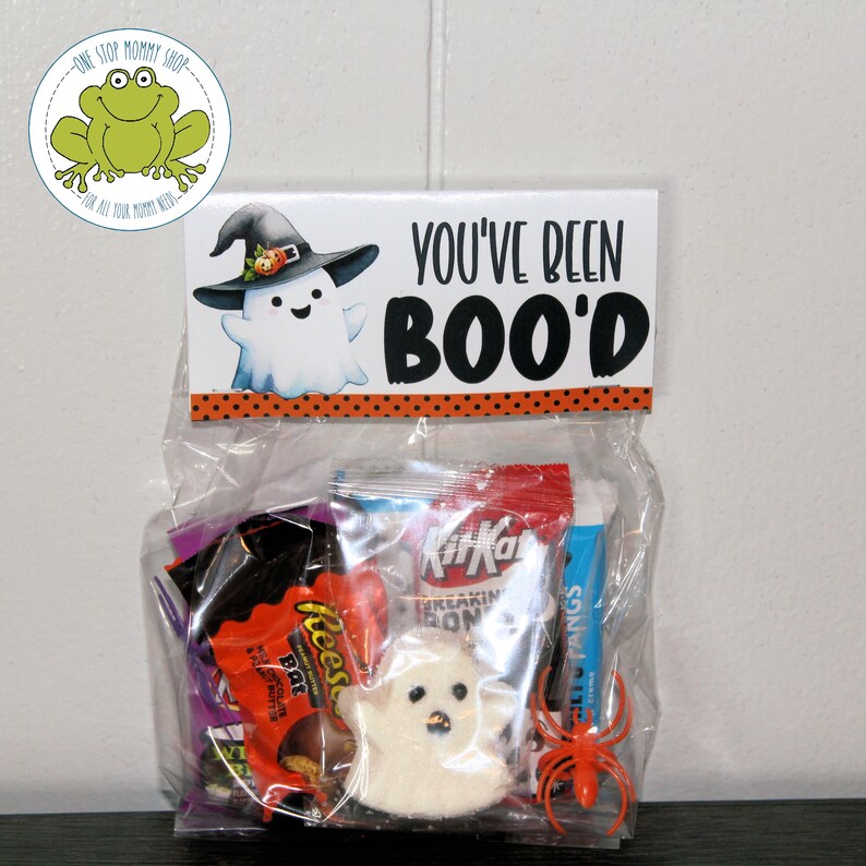 You've Been Booed Bag Topper: Halloween Printable Party Favor (PDF ...