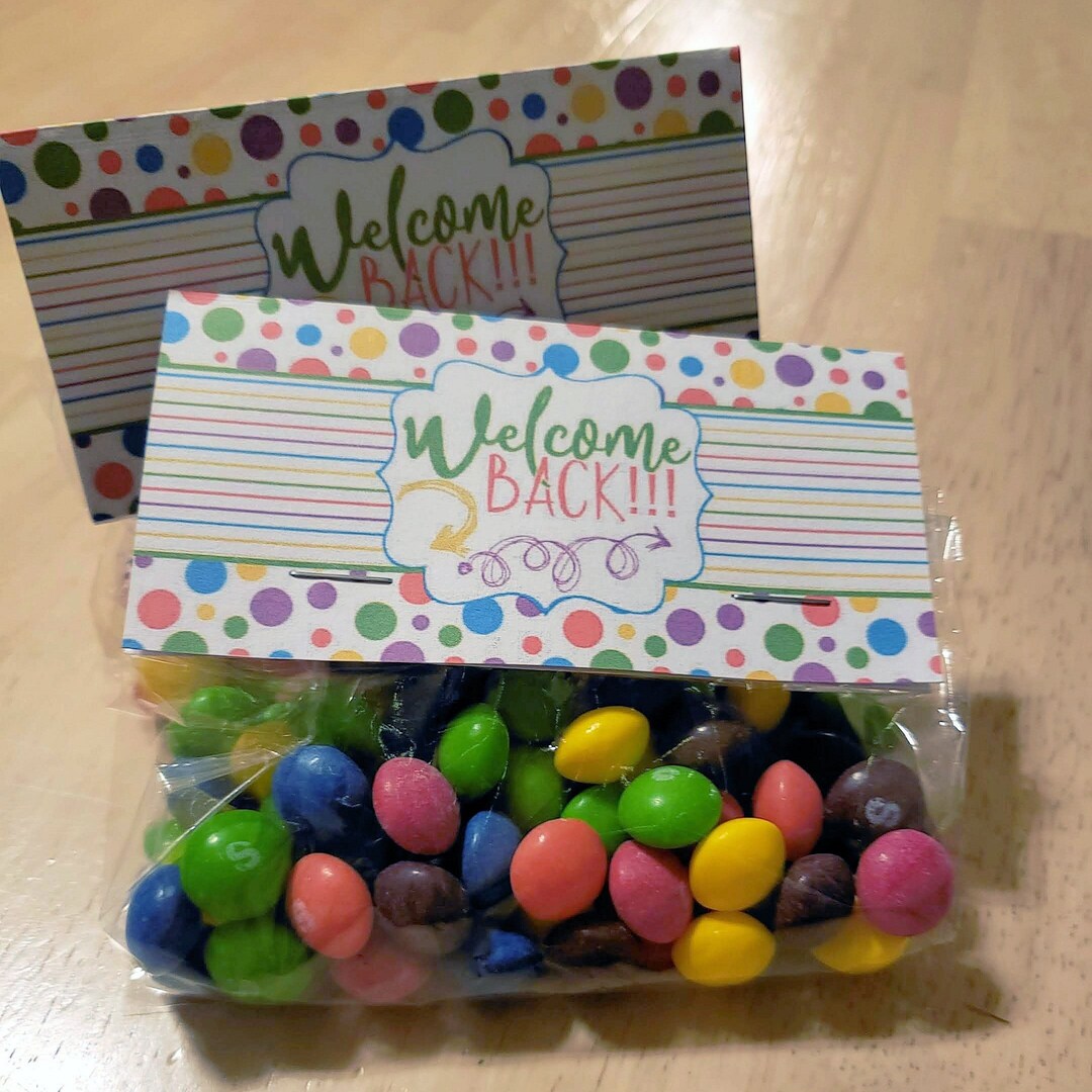 Welcome Back Printable Bag Topper Print at Home Back to - Etsy