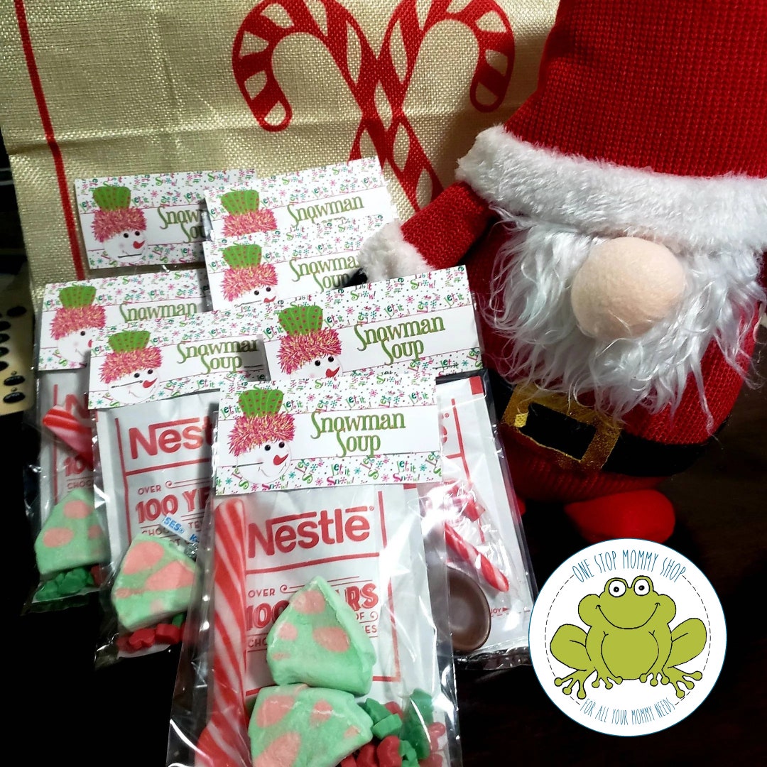 Snowman Soup Printable Bag Topper Print Home Christmas Party Class ...