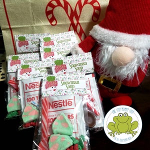 Snowman Soup Printable Bag Topper - Print at Home - Christmas Party ...
