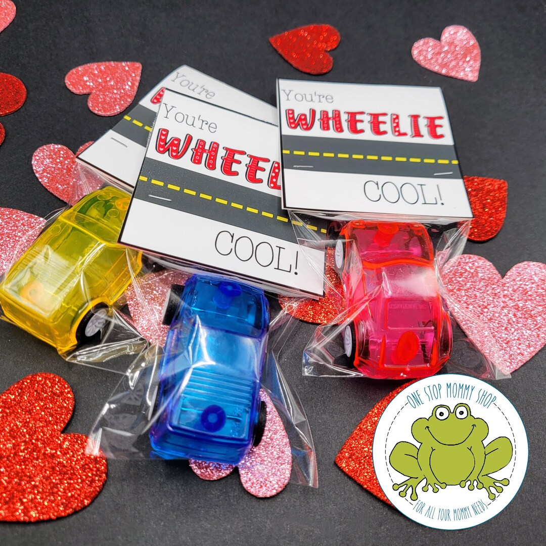 Wheelie Valentine Bag Topper - Printable Tag (PDF & PNG - Etsy
