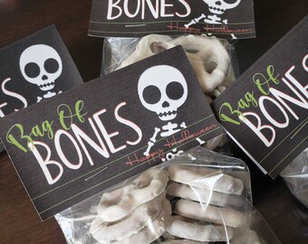 Halloween Bag of Bones - Etsy